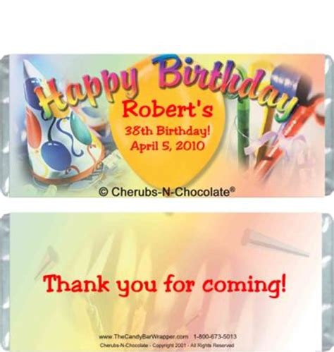 90th Birthday Candy Wrappers For Hershey Bars