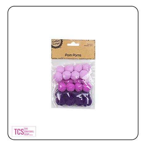 Assorted Pom Poms 4 Colour Packs The Crafters Stop