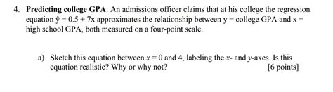 solved 4 predicting college gpa an admissions officer