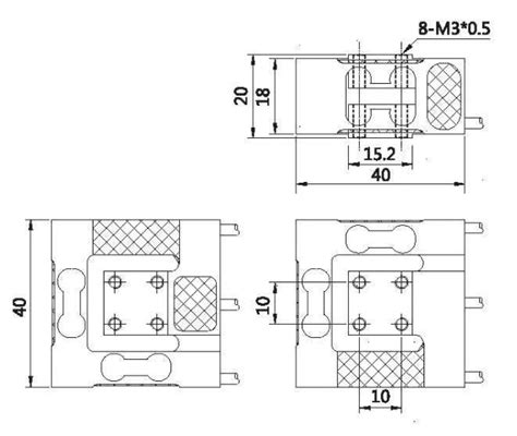 Sc123 Multi Axis Force Sensors Triaxial Force Transducer 3 Axis Force
