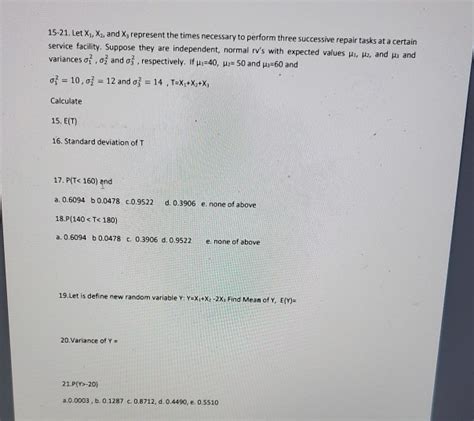 Solved Let X X And X Represent The Times Necessary Chegg Com