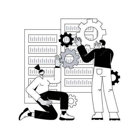 Premium Vector Big Data Job Abstract Concept Vector Illustration