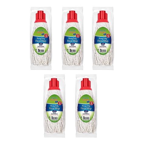 Mop Heads Replacement Colour Coded Self Threading Plastic Push In