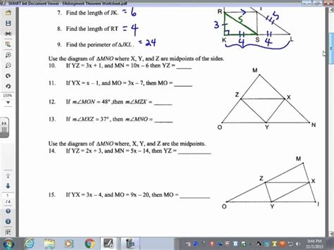 50 Midsegment Theorem Worksheet Answer Key