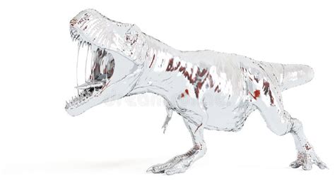 A Chrome T Rex Stock Illustration Illustration Of Ferocious 151469698