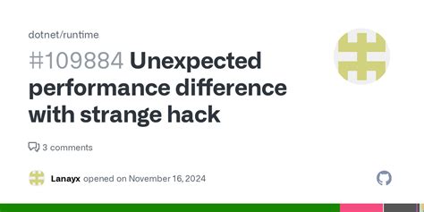 Unexpected Performance Difference With Strange Hack · Issue 109884