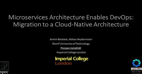 Microservices Architecture Enables DevOps Migration To A Cloud Native