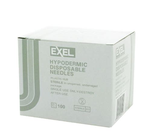 Exel Disposable Hypodermic Needles 27g X 1 ¼ 50 Pack