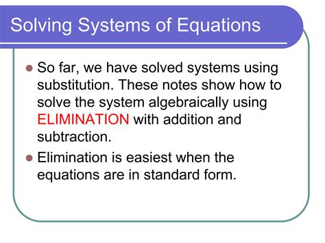 g5 two variable equations using elimination pptx