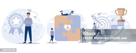 사회적 능력 개념 명예와 높은 도덕 원칙 인간 관계 개인 개발 공공 존중 자기 개선 평면 벡터 현대 그림 설정 개념에 대한 스톡 벡터 아트 및 기타 이미지 Istock