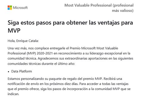 Microsoft Mvp Data Platform 2020 2021 Become A Data Ninja With Enrique Catalá