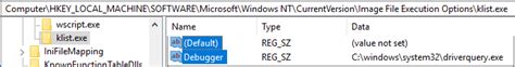 Atucom Windows Override Command Execution Image File Execution Options