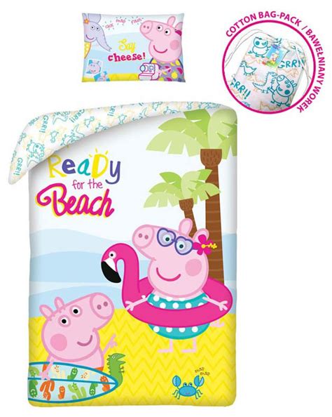 Peppa Malac Beach ágyneműhuzat 140×200cm 70×90 Cm Javoli Disney Onl