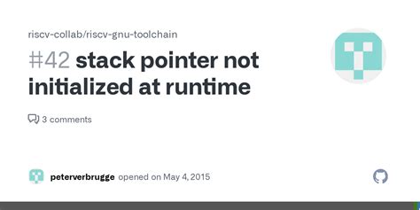 Stack Pointer Not Initialized At Runtime · Issue 42 · Riscv Collab