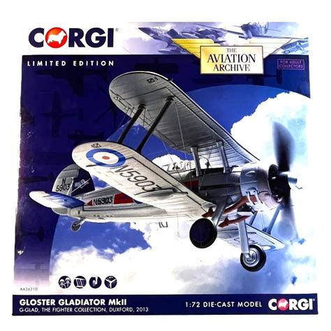 Corgi Aviation Archive 172 Collector Series Aa36210 Gloster Gladiator