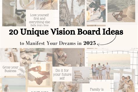 20 Unique Vision Board Ideas To Manifest Your Dreams In 2025 Every