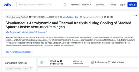 Simultaneous Aerodynamic And Thermal Analysis During Cooling Of Stacked