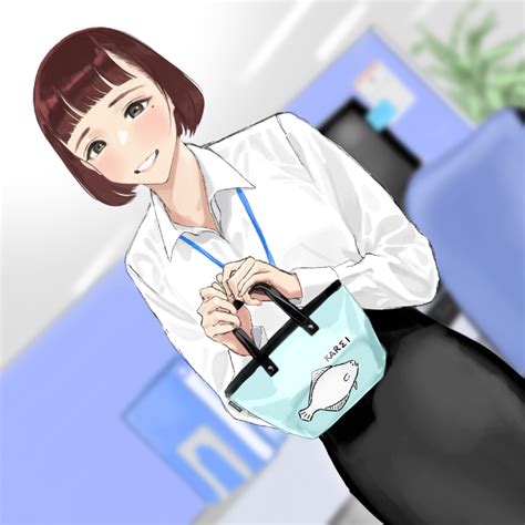 Safebooru 1girl Bangs Black Eyes Blunt Bangs Blurry Blurry Background Blush Bob Cut Brown Hair