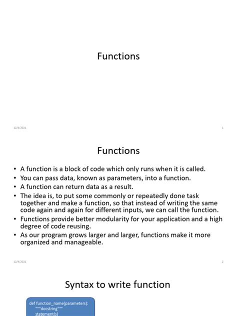 4functions In Python Pdf Parameter Computer Programming