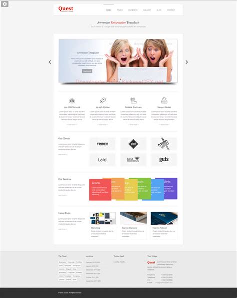 科技探索html5网站模板 公司企业 toy模板网