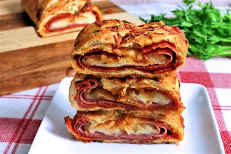 Stromboli With Homemade Pizza Dough And Sauce Meals By Molly