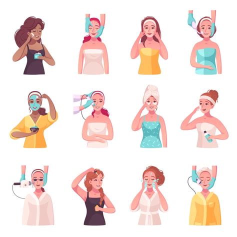 دانلود مجموعه وکتور مراقبت از پوست دانلود رایگان فایل لایه باز، Psd