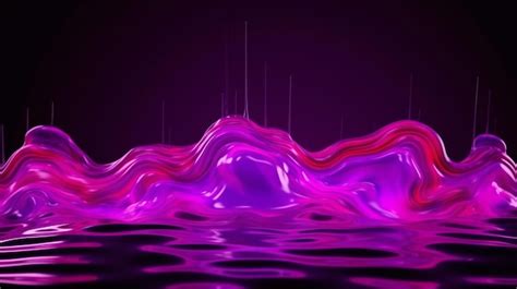 Premium Ai Image Vibrant Neon Liquid Background