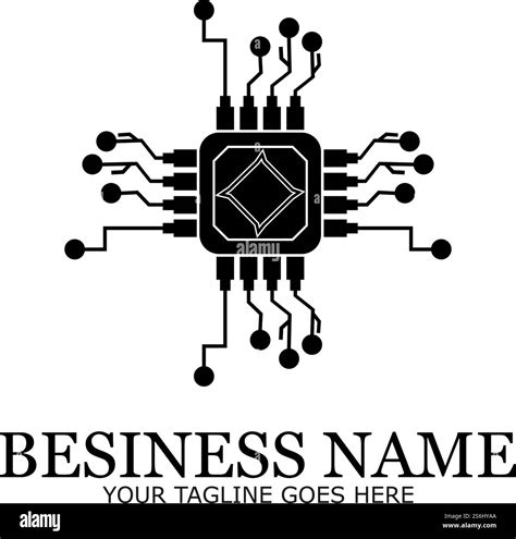 Cpu Processor Line Vector Icon For Websites And Mobile Flat Design