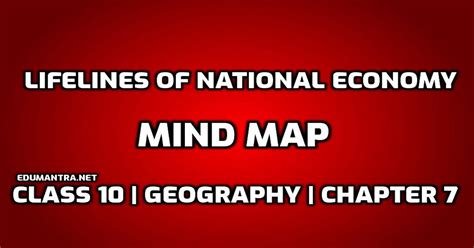Lifelines Of National Economy Mind Map Class 10 Geography Easy