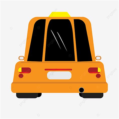 뒷면 주황색 자동차 뒤 차 자동차 Png 일러스트 및 벡터 에 대한 무료 다운로드 Pngtree