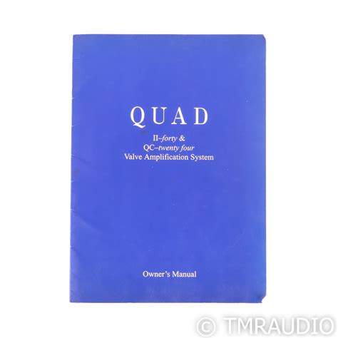 Quad Qc Twenty Four Stereo Tube Preamplifier The Music Room