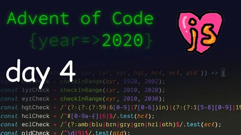 Advent Of Code 2020 Day 4 Functional Javascript Youtube