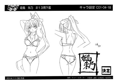 Himejima Akeno High School Dxd Concept Art Highres Official Art