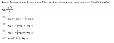 Solved Write In Logarithmic Form Use The Quadratic Formula Chegg Com