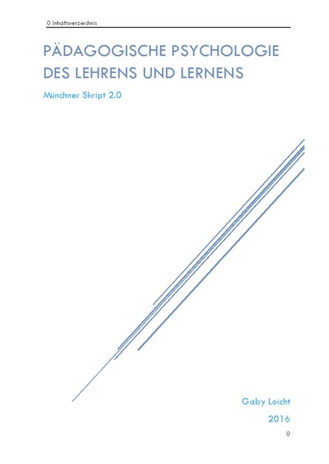 lehren und lernen münchner skript 2 0 inhaltsverzeichnis gaby loicht