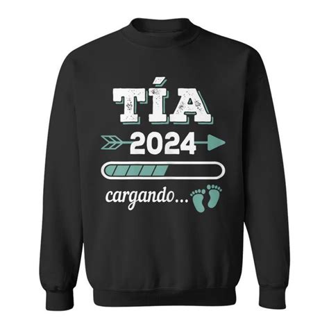 Tía 2024 Cargando Regalo Madrina Bautizo Sobrina Sobrino Camiseta