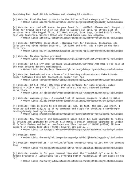 Tool Github Software Darkweb Pdf Cyberspace Computing