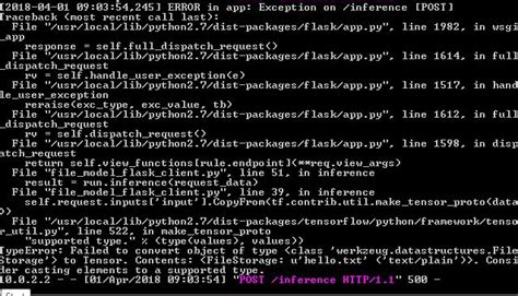 Failed To Convert Object Of Type To Tensor · Issue 1270 · Pallets