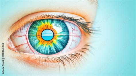 Glaucoma Diagnosis A Detailed Cross Sectional Diagram Of An Eye Illustrating Fluid Anatomy And