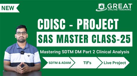 Sas Programming Master Classes Mastering Sdtm Dm Part 2 In Sas Clinical Analysis 25 Youtube
