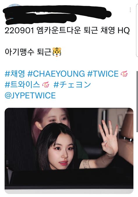 트와이스 채영 새로운 타투 유머 움짤 이슈 에펨코리아