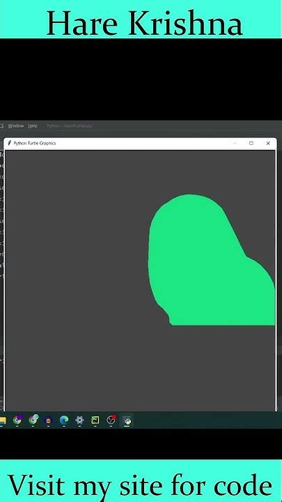 Draw Krishna Using Python Turtle 🦚 Shorts Python Youtube