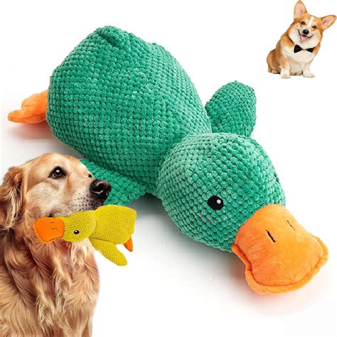 Generisch Anti Stress Ente Süße Spielzeugente Für Hunde Klingendes Plüsch Hundespielzeug Für