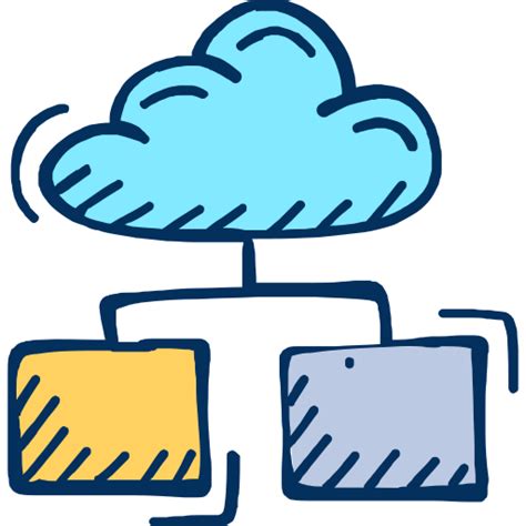 Database Vectors Tank Color Hand Drawn Icon