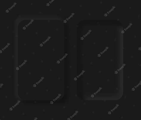 Premium Vector Black Button Neumorphism Design Elements Vector Set
