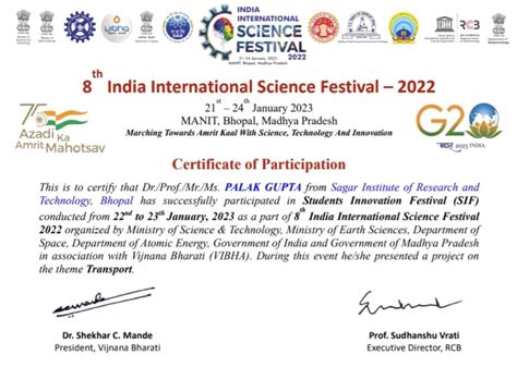 Palak Gupta On Linkedin Innovation Science Iisf Scienceandtechnology