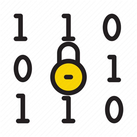 Protection Vpn Lock Binary Coding Icon Download On Iconfinder