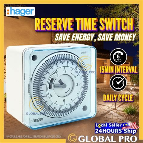 Hager 24hr Analog Timer Switch Ehn711 Timer Analog Timer Switch Timer Harian 24 Jam Cycle Hager 24hr Analog Timer Switch Ehn711 Timer Analog Timer Switch Timer Harian 24 Jam Cycle
