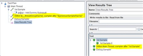 Jmeter How To Fetch Thread Group Name Sample Name Into Another Sample Stack Overflow