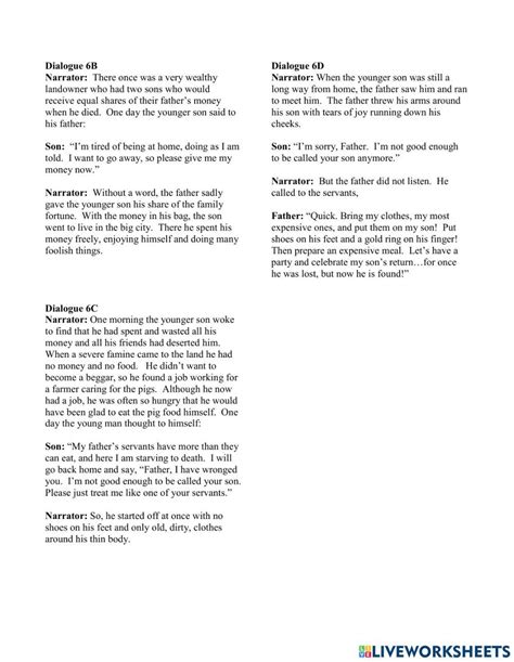 Oc2 L06 Dialogue Scripts Worksheet Live Worksheets
